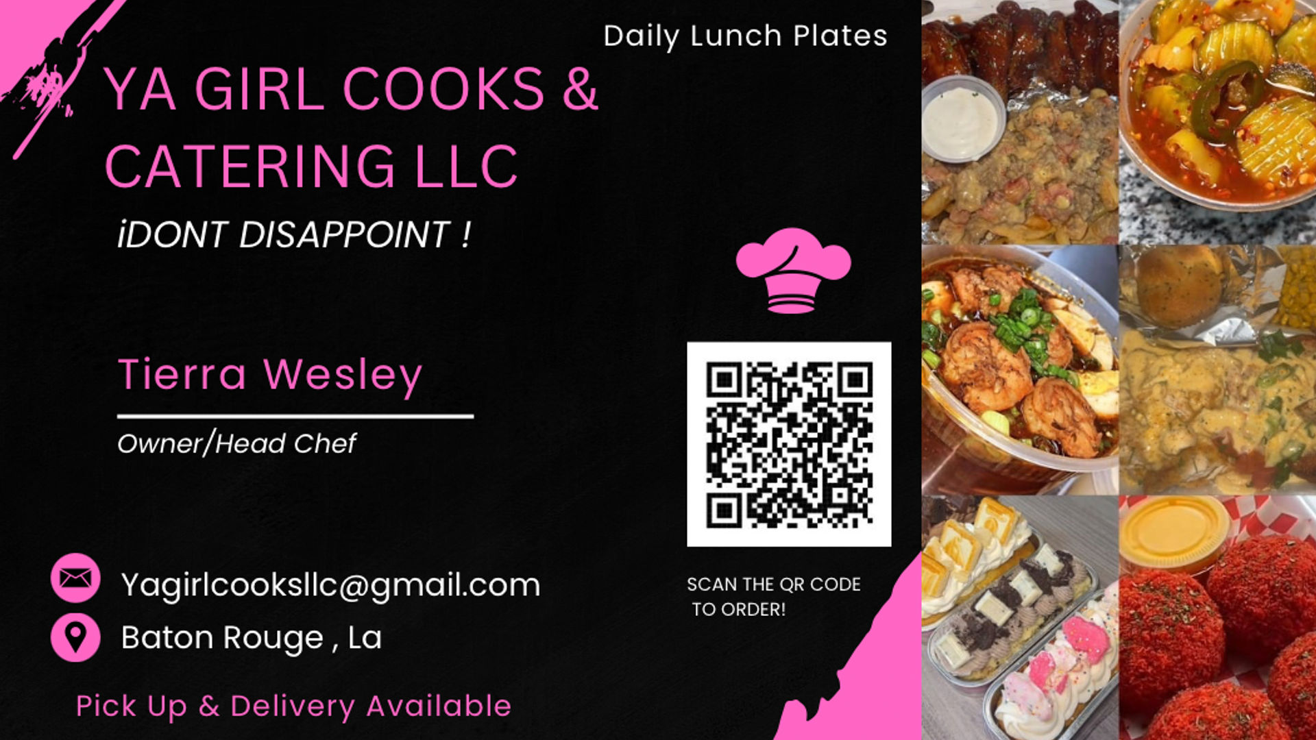 Order Ya Girl Cooks & Catering LLC by Chef Tierra | Menu & Prices ...