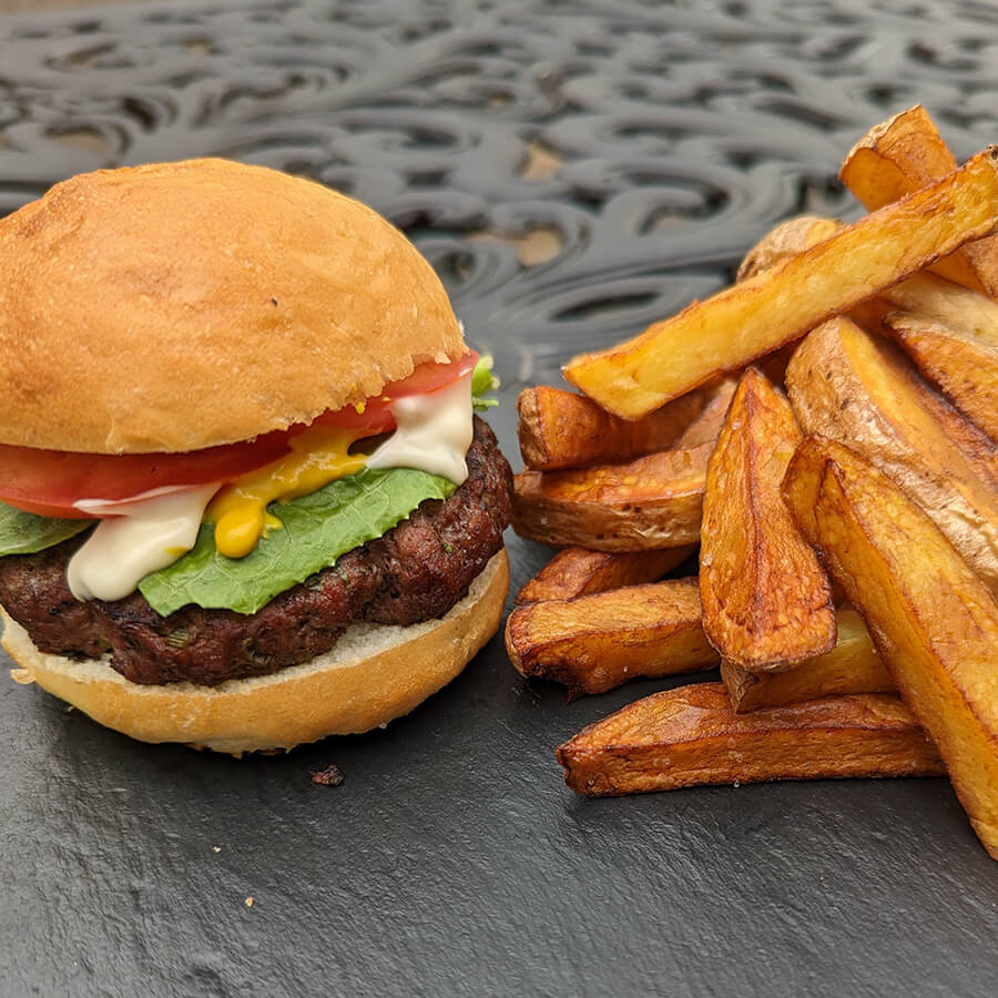 Joe's Famous BBQ Burger with Fries