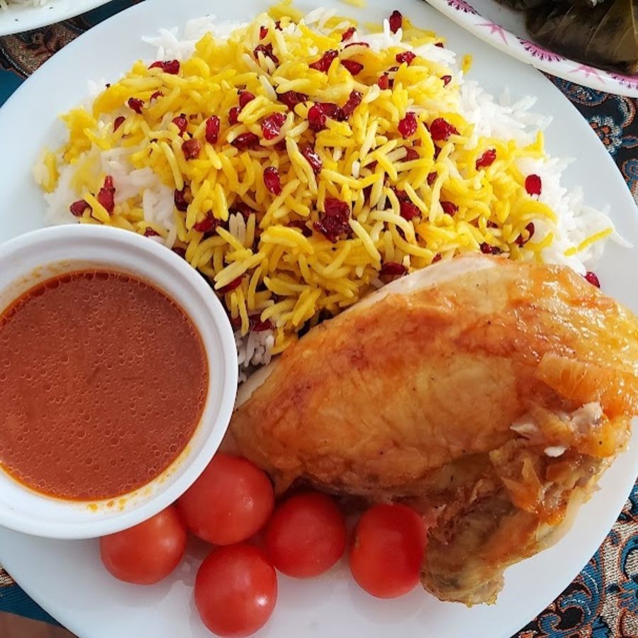 Zereshk Polo with chicken (main) | Cookin