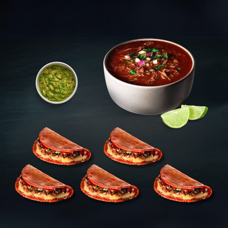 5 Quesa Birria Tacos Combo